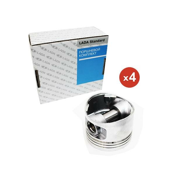 Поршневая группа кт. (4 шт.) 82,8 ВАЗ-21213 группа С (LADA STANDARD)