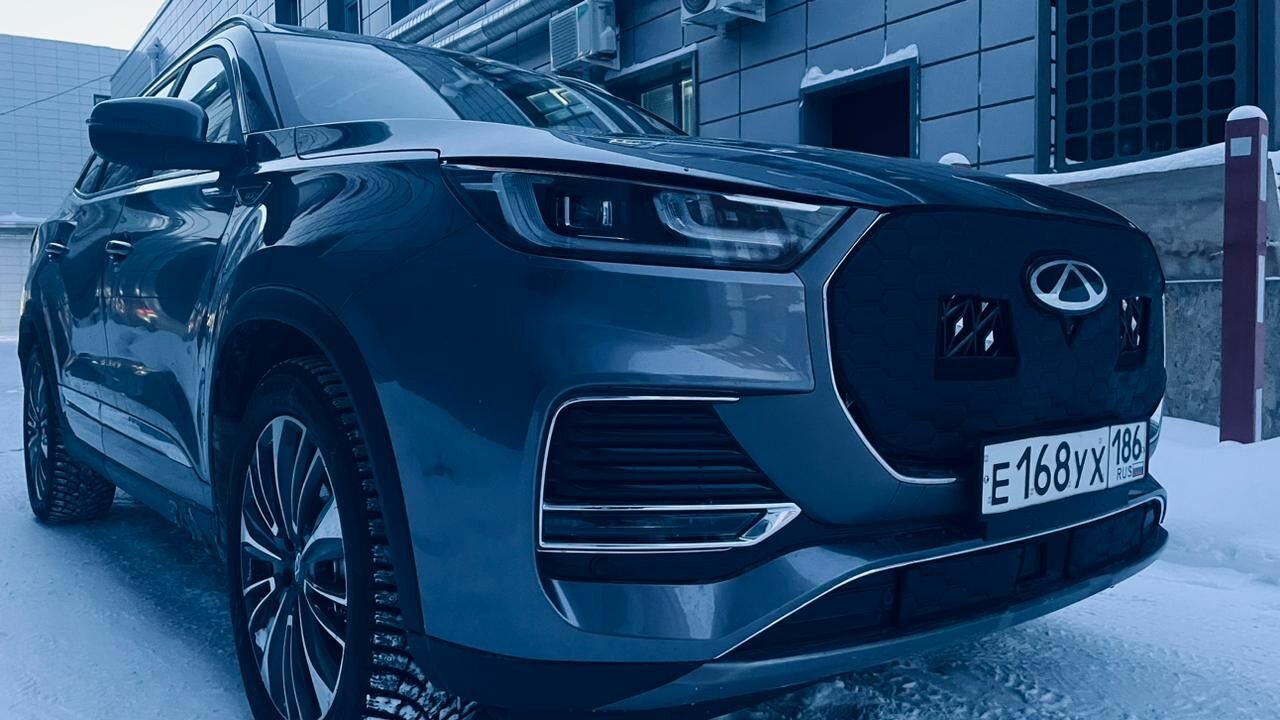 Утеплитель радиатора и бампера для Chery Tiggo 8 Pro Max Чери Тиго 8 Про Макс(2023 -н. в.) I Рестайлинг камера радар, кармашки