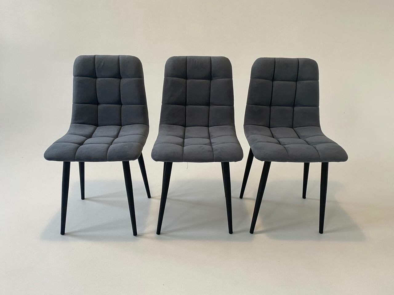 Стулья для кухни - Мягкие Серые 3шт