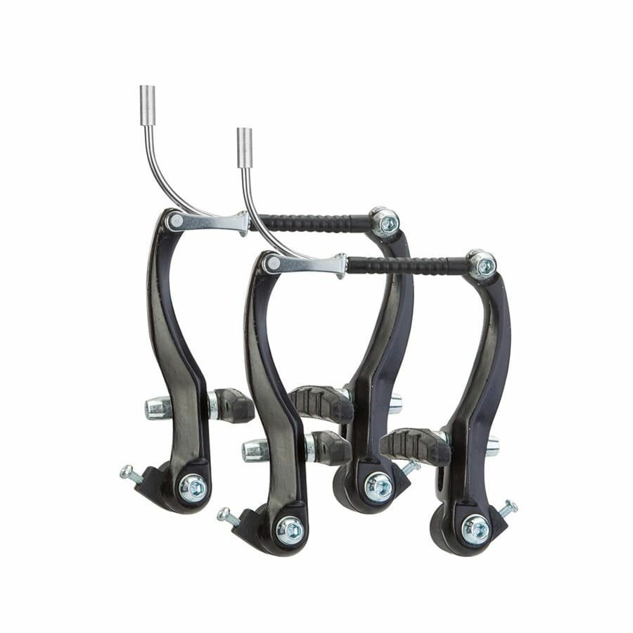 Тормоза ободные комплект на два колеса 110 мм. (черные)