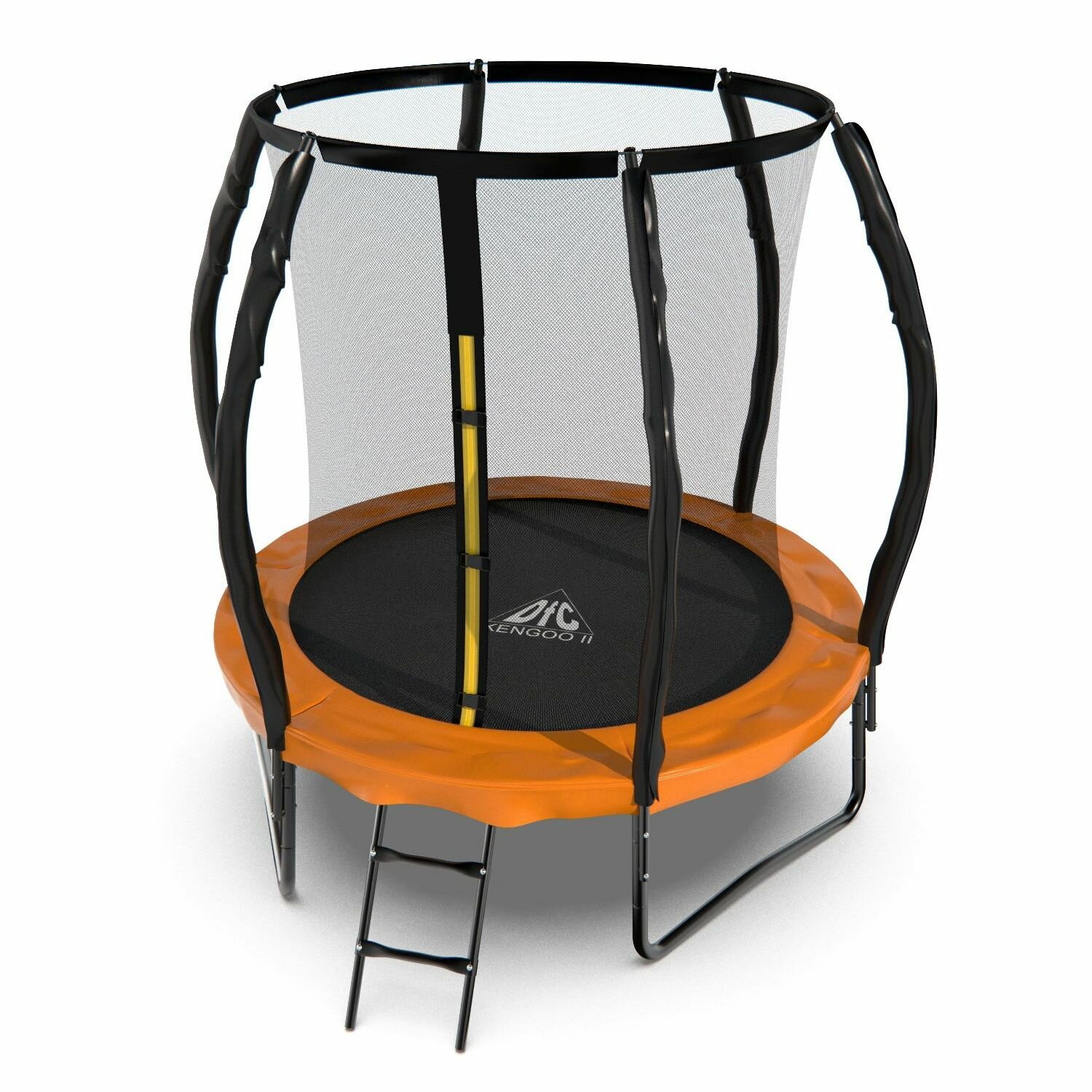 Каркасный батут DFC Trampoline Kengoo II 5FT-BAS-BO 152х152х205 см , оранжевый/черный