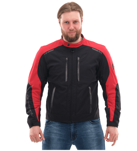 Мотоциклетная куртка DRAGONFLY City, цвет красный черный, размер S