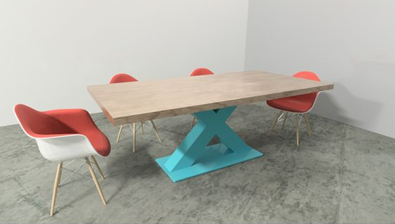 Конференц-стол для переговоров, промышленный дизайн Цинтур, 220*120 см