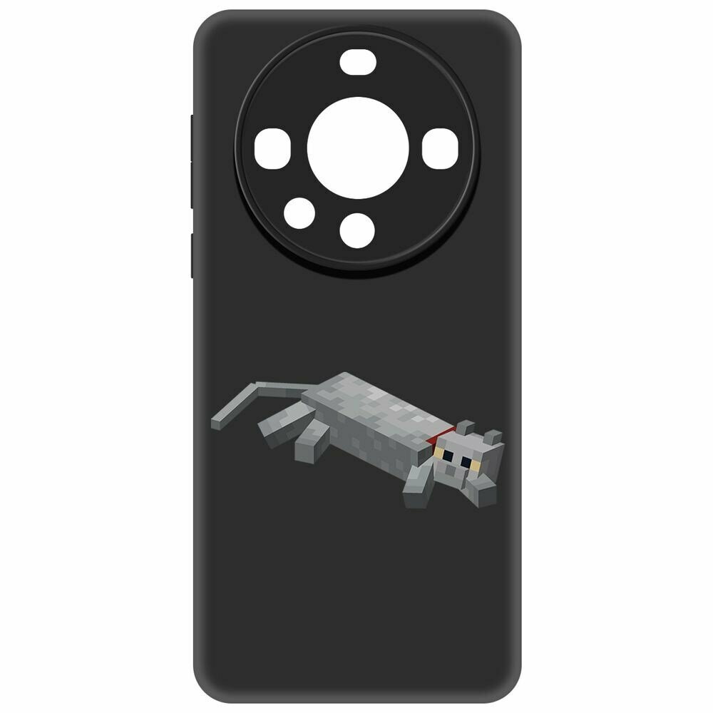 Чехол-накладка Krutoff Soft Case Minecraft-Кошка для Huawei Mate 60 черный