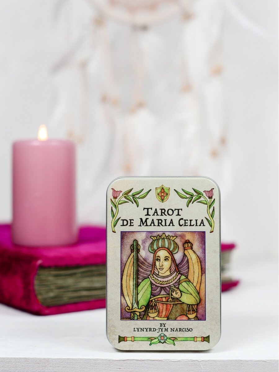 Карты Таро марии селии / TAROT DE MARIA CELIA жестяная коробочка