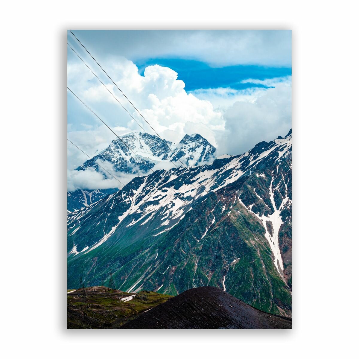 Постер, плакат на бумаге / Природа России - Горы / Размер 40 x 53 см