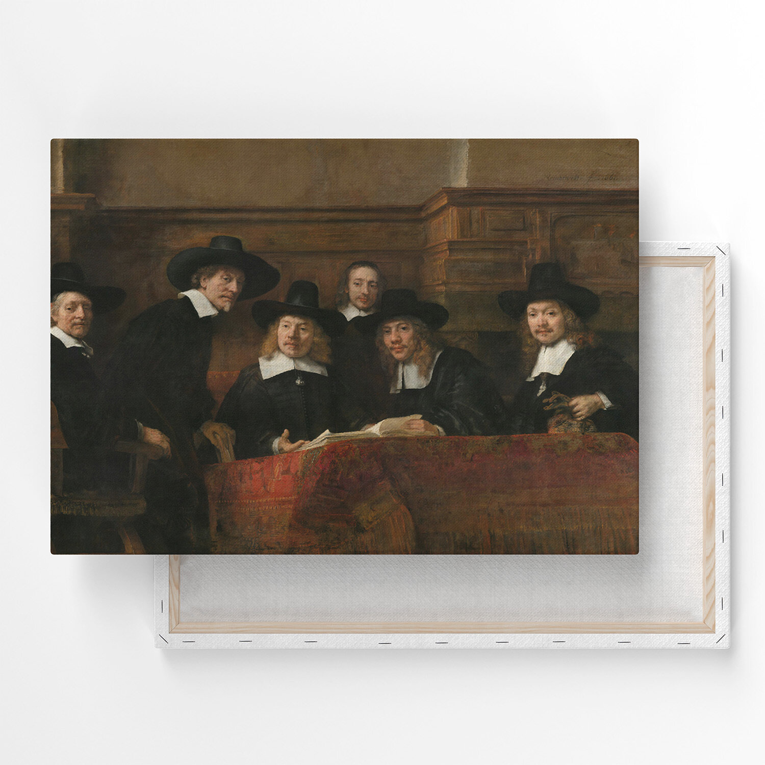 Картина на холсте, репродукция / Рембрандт - The Syndics / Размер 30 x 40 см