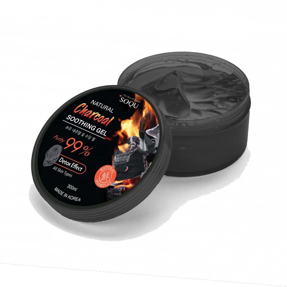SOQU Универсальный увлажняющий гель "Детокс" c углем и морской водой