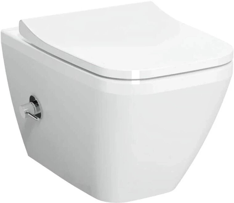 Унитаз подвесной VitrA Integra Square 7082B003-7209 безободковый, с функцией биде, белый