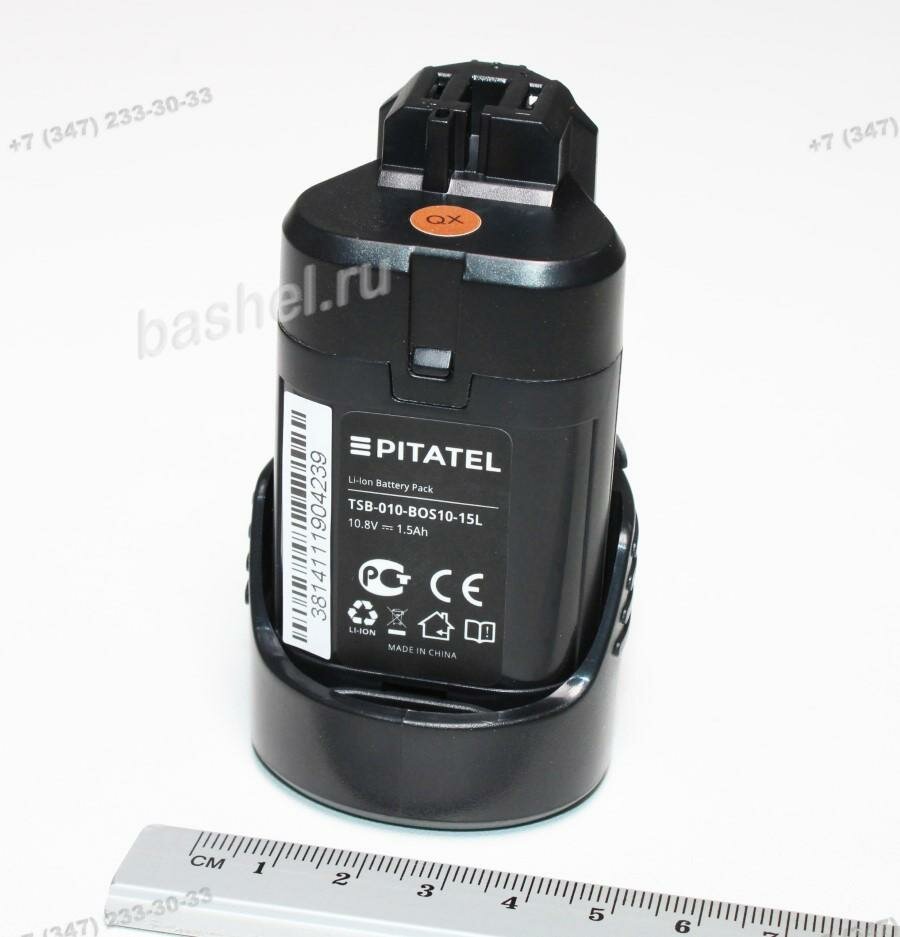 Аккумулятор для шуруповерта BOSCH 1.5Ah 10.8V Li-ion (p/n: 2607336013, 2607336014, BAT411, 7074B. V), PITATEL