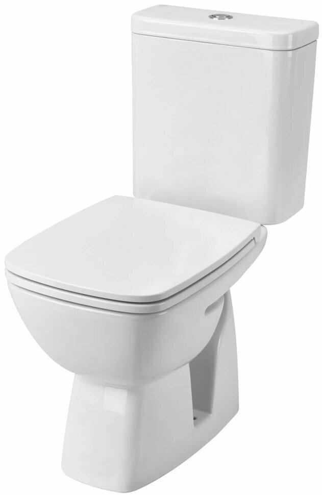 Унитаз-компакт Santek Нео Лайт 1. WH30.2.471 косой выпуск, с сиденьем микролифт, белый