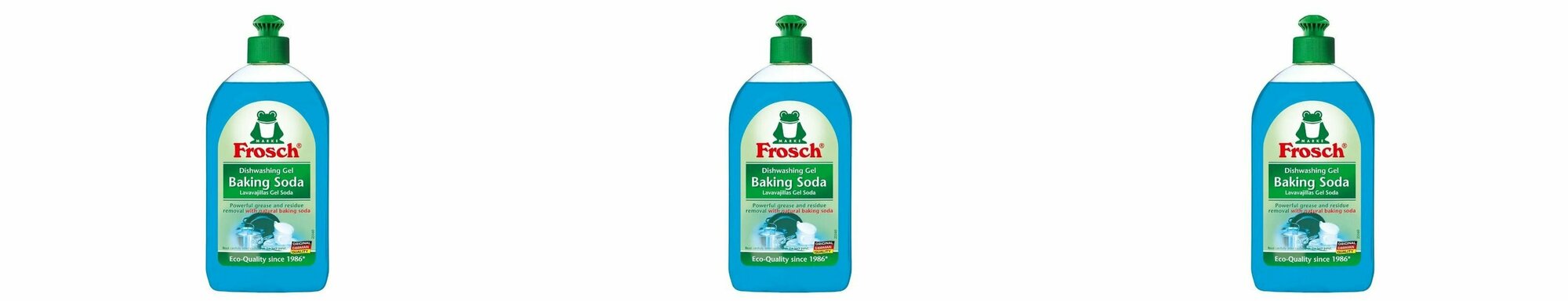 Frosch Концентрированный гель для мытья посуды Сода, 0,5 л, 3 шт
