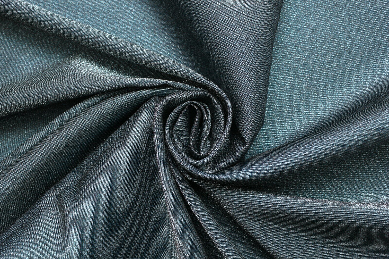 Ткань костюмная чёрная с бирюзовым мерцающим блеском, ш148см, 0,5 м