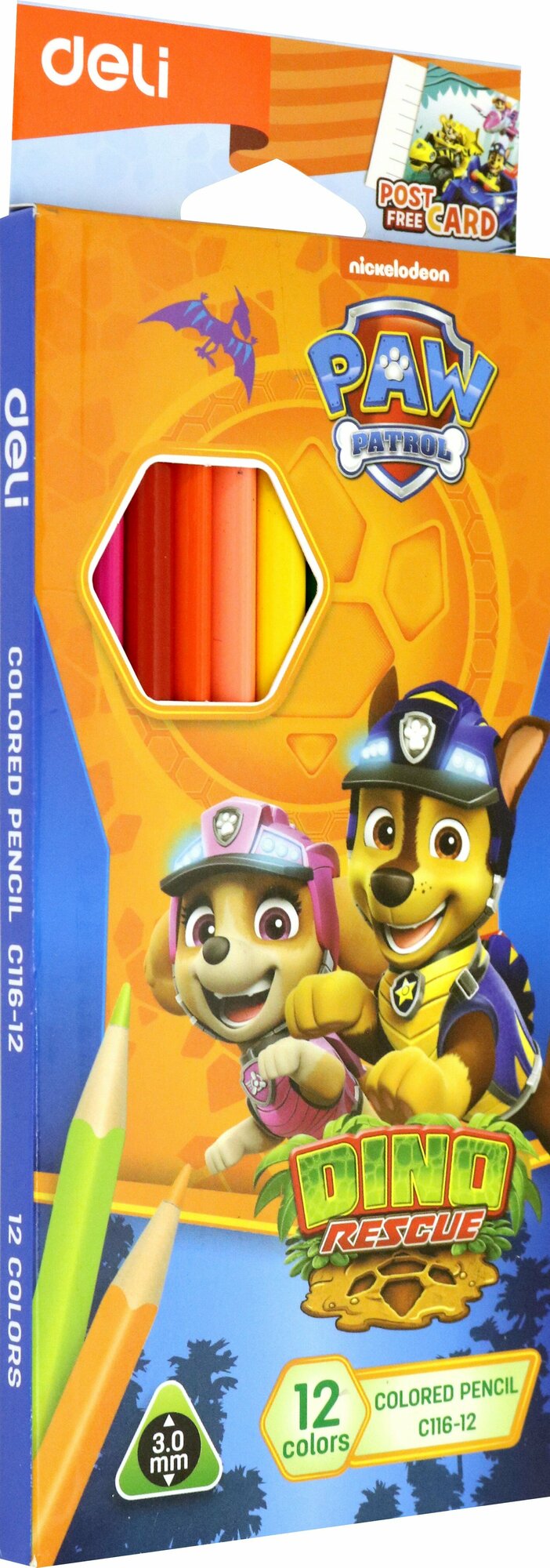 Карандаши цветные Paw Patrol, 12 цветов