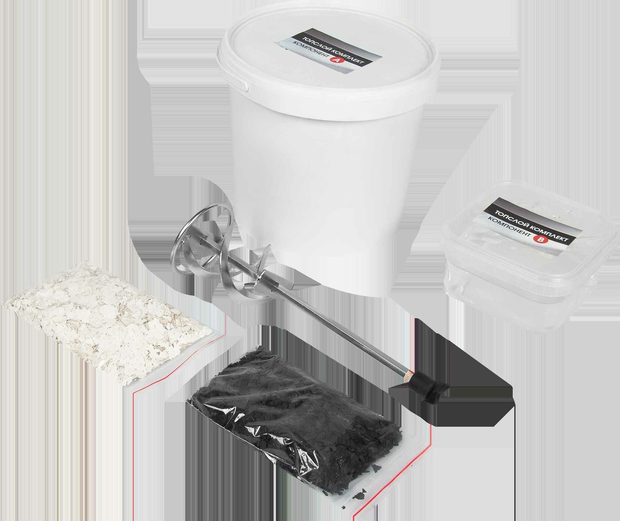 Комплект для устройства напольного покрытия Perfekta Топслой цвет серый 10 м2