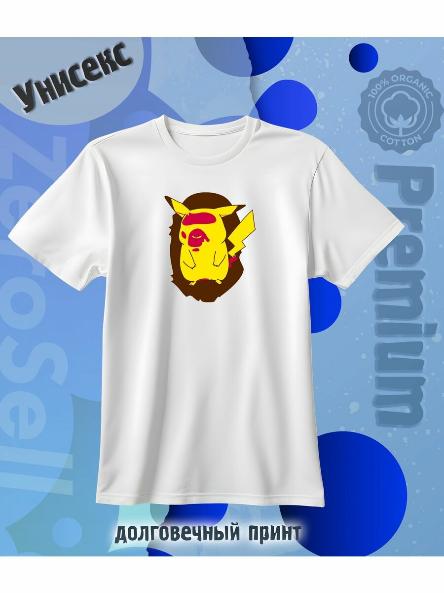 Футболка с пикачу a bathing ape