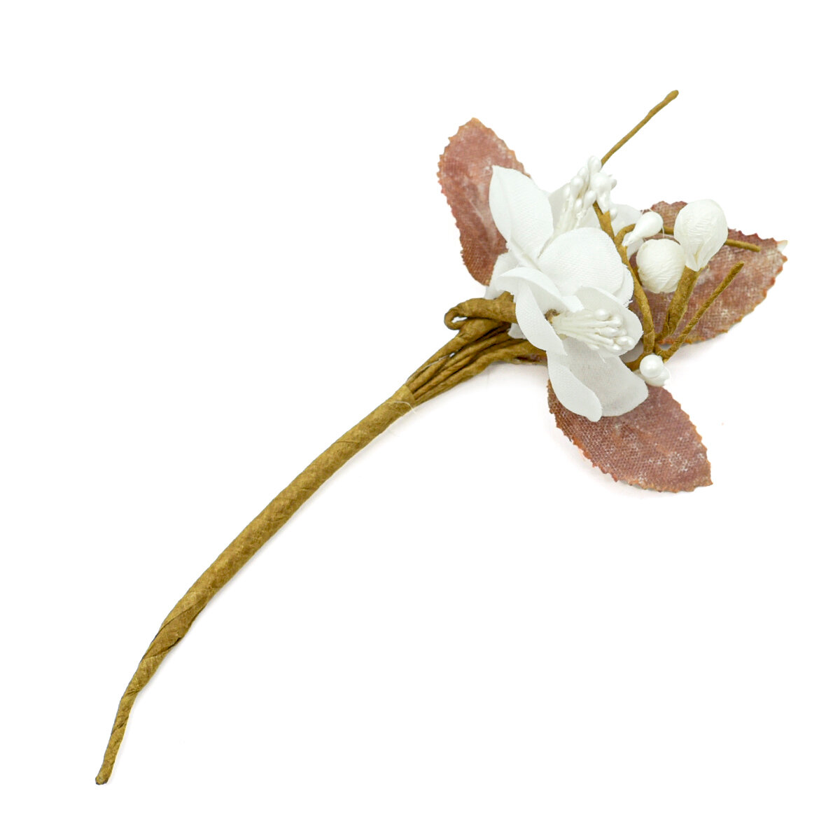 Декоративный букетик 'Магнолия', 3*3*14 см, Astra&Craft MH1-95 (E01 белый)