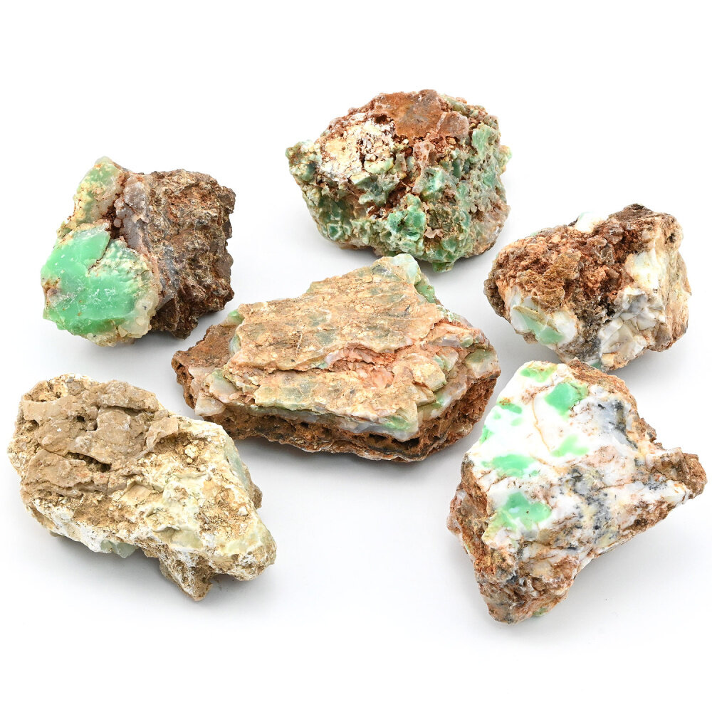 Хризопраз самородный 68*45*37мм, 80-89г .