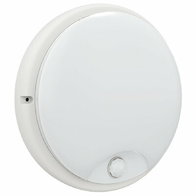 Светильник ДПП 12Вт 4000К 800лм круг белый датчик ИК IP54 ДПО4002 IEK