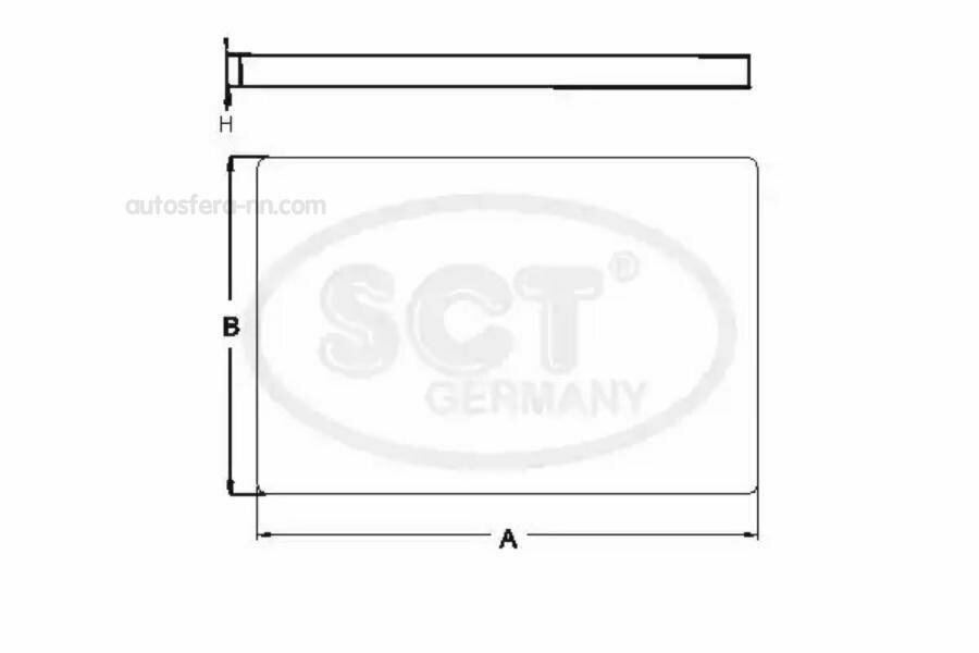 SCT GERMANY SA1304 Салонный фильтр SKODA OCTAVIA III/ VW TIGUAN/ GOLF VII/ PASSAT/ AUDI A3 12-