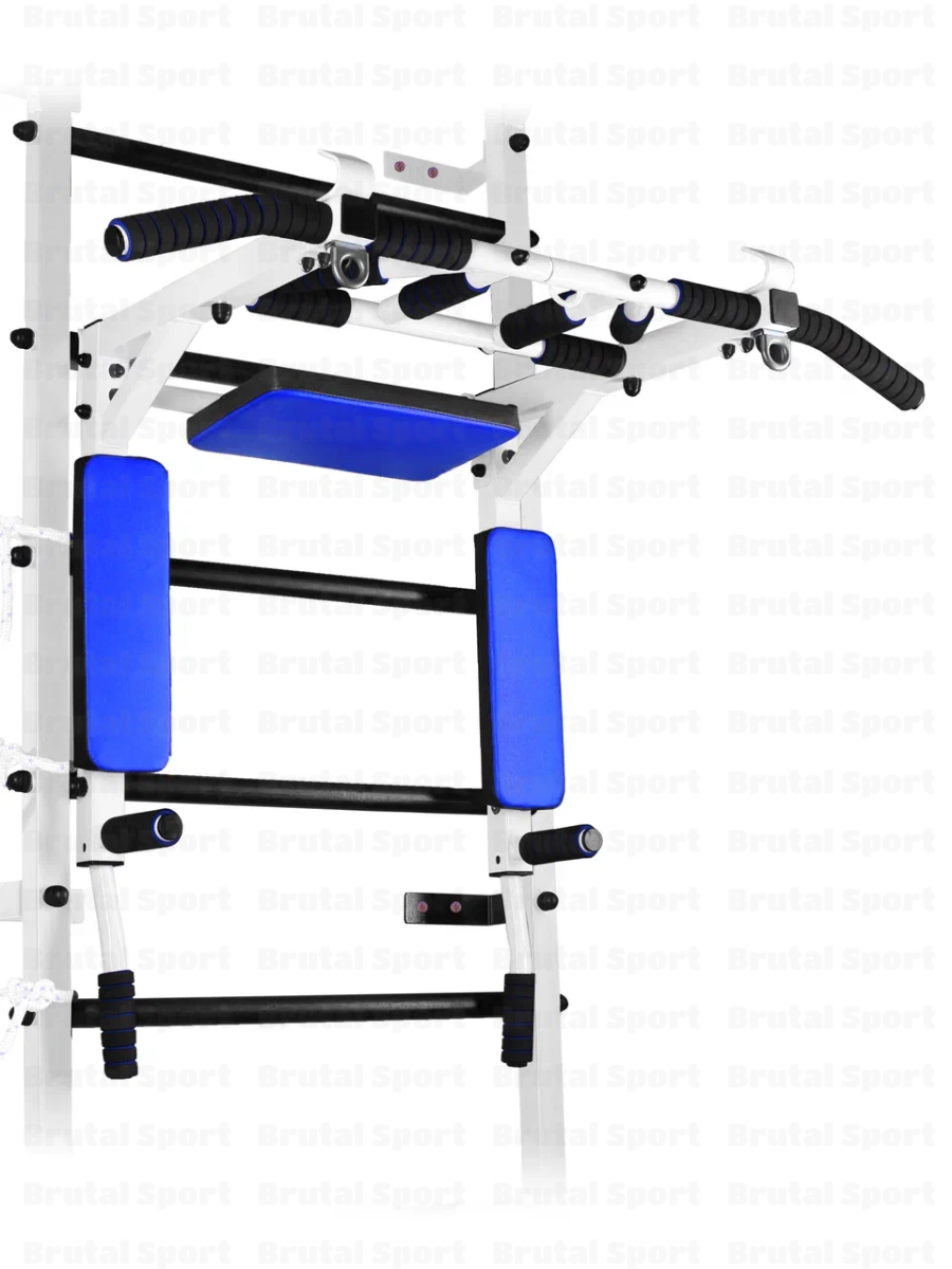 Турник Мультихват (На Шведскую стенку) Бело-Синий