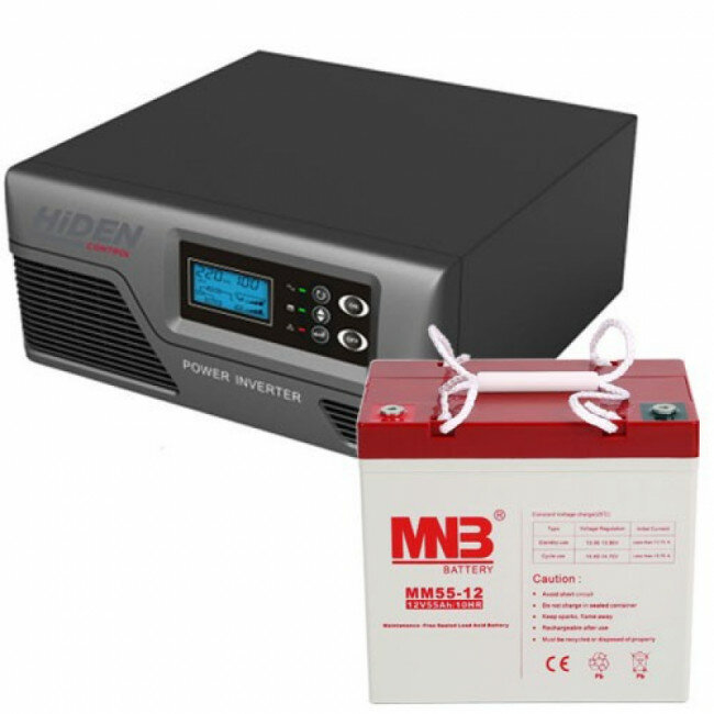 Комплект ИБП Hiden Control HPS20-0312 + АКБ 55 Ач