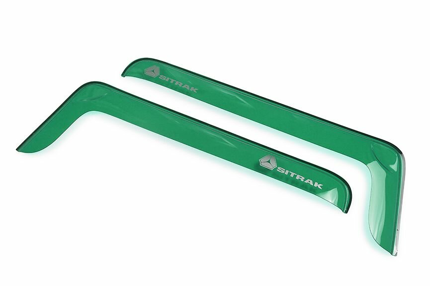 Дефлекторы окон накладные SITRAK, для грузового транспорта, 2 шт, цвет зеленый
