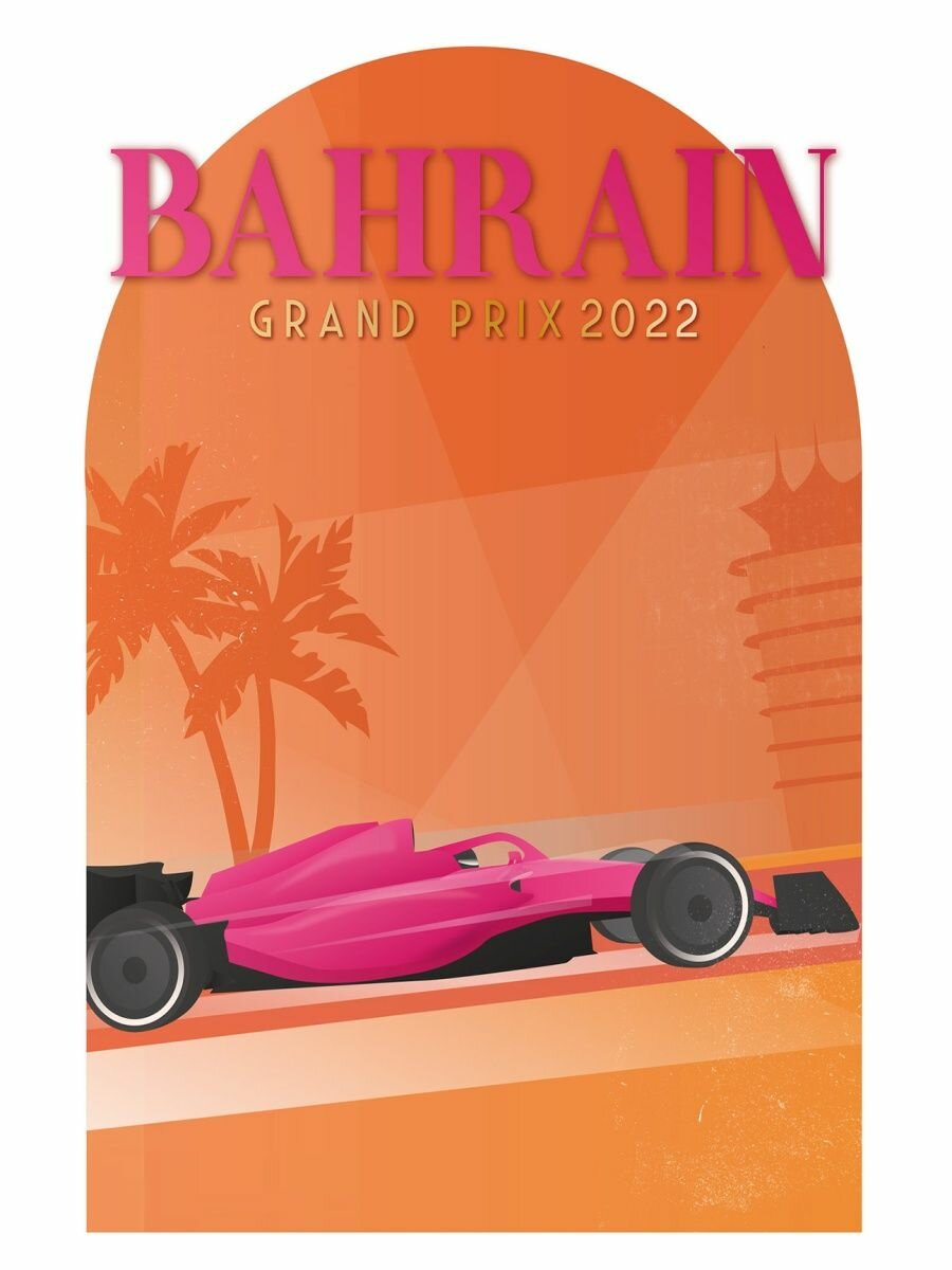 Постер "Гран-при Бахрейна 2022"