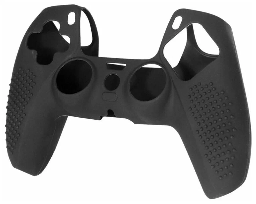 Чехол для геймпада PlayStation 5 DualSense, силиконовый, черный, 1шт