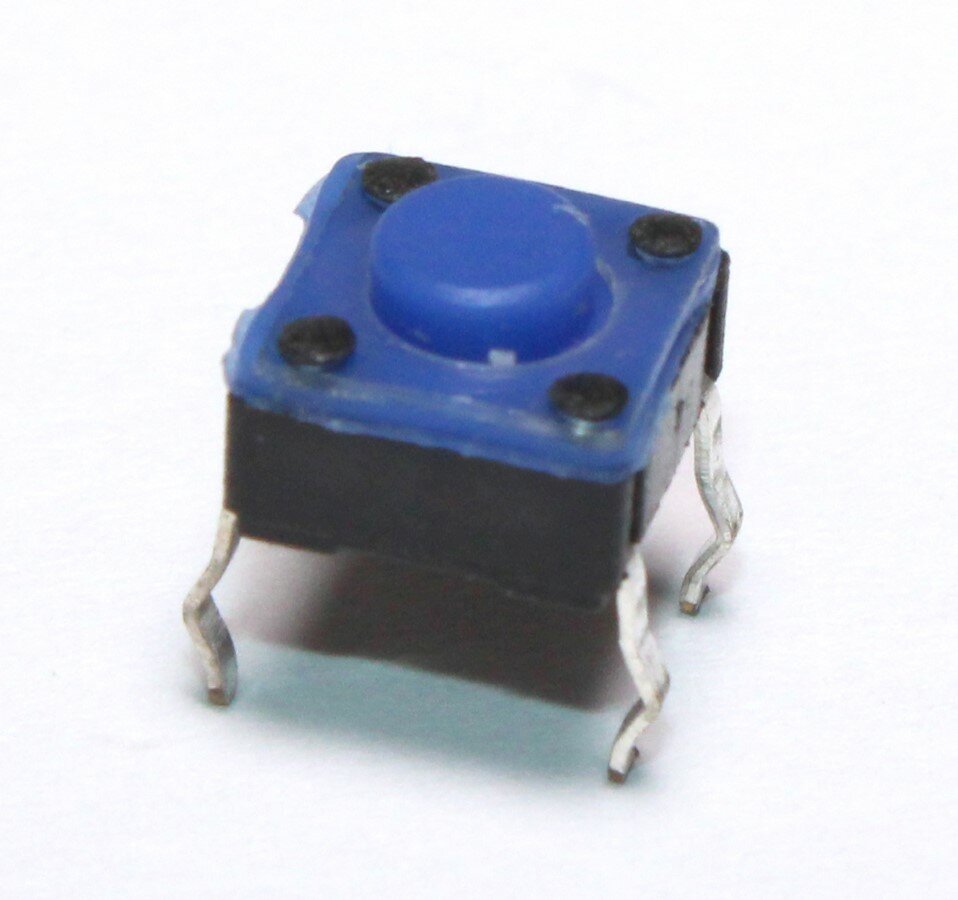 Кнопка WS6543-250AL 6,5*6,5*4,3 мм, пылевлагозащищенная, RUiCHi