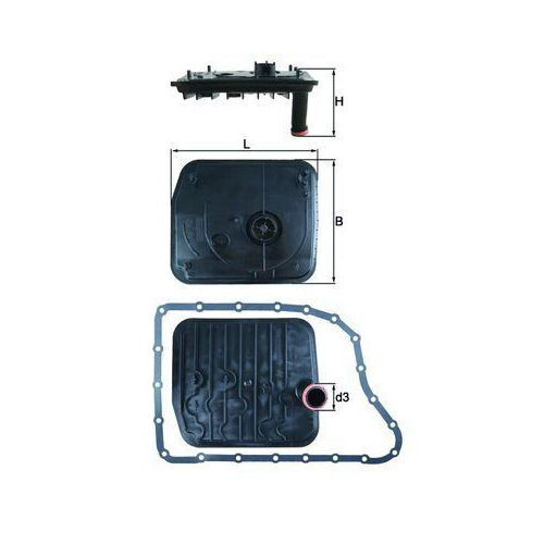 Фильтр масляный АКПП для автомобиля Ford, MAHLE / KNECHT HX 153D (1 шт.)