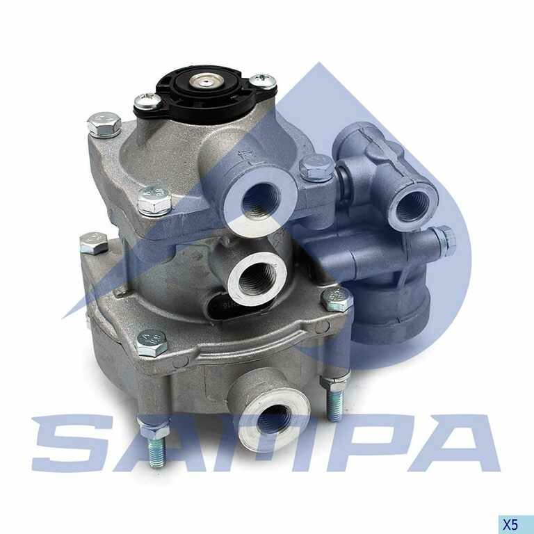 Кран управления тормозами прицепа, 032.491, SAMPA