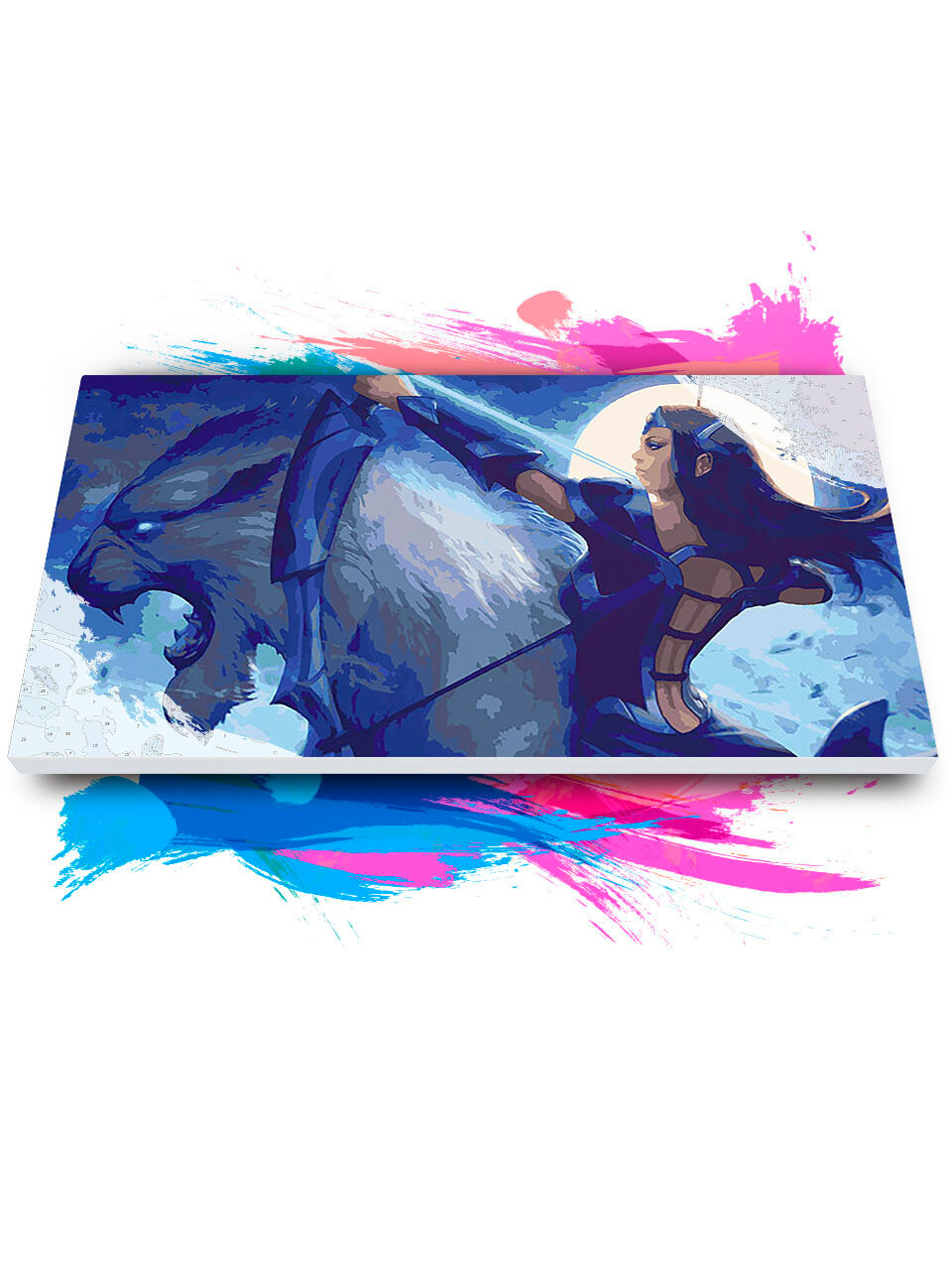Картина по номерам на холсте Dota 2 - Mirana Art, 50 х 100 см