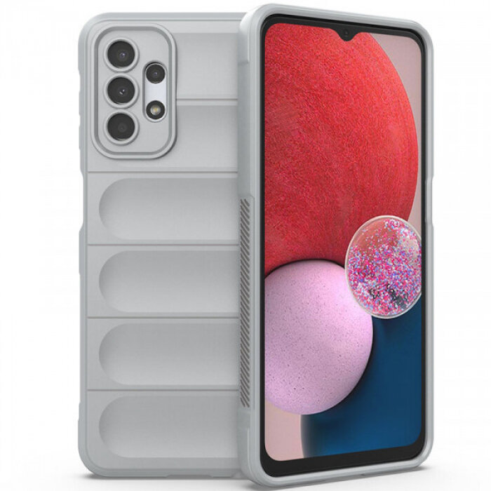Flex Silicone Противоударный чехол для Samsung Galaxy A13 / A04s с защитой камеры и микрофиброй