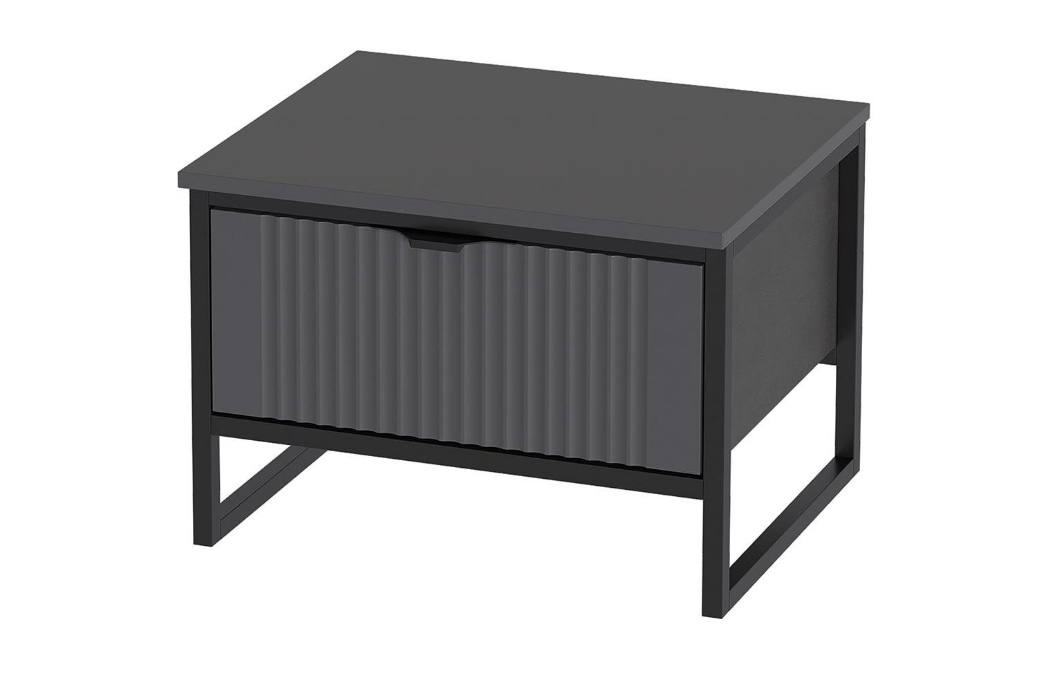 Тумба напольная Hoff Нора, 54,5х38х42,5 см, цвет графит, металл бруклин