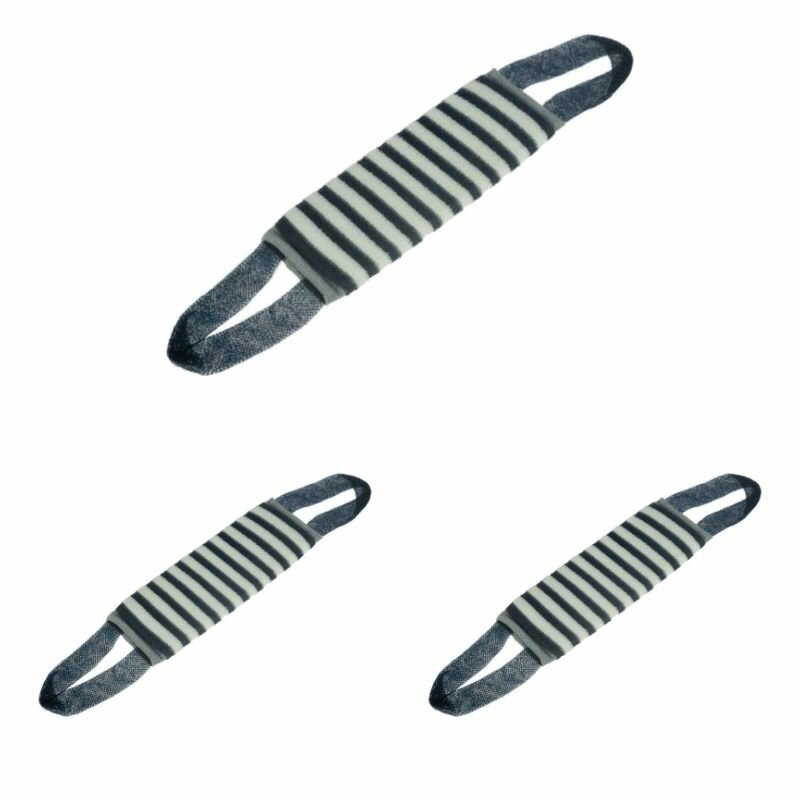 Мойдодыр Мочалка, Массажная в полоску, 3 шт