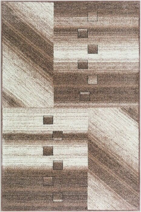 Ковер польский на пол в гостиную в спальню 80х120 см бежевый модерн скандинавский ворс 13 мм 55939 ковренок