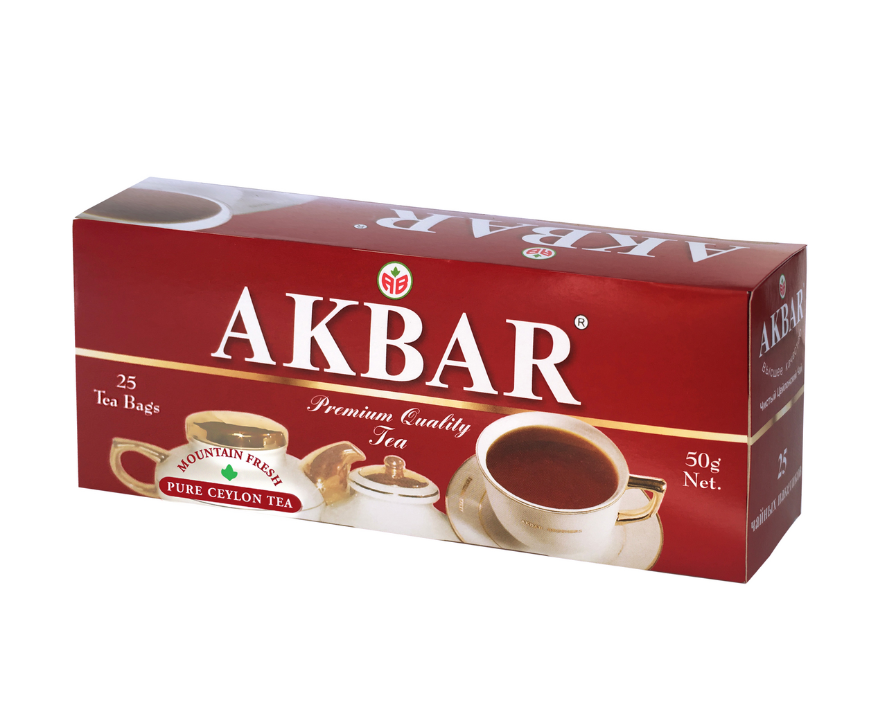 Чай черный Akbar Красно-белая серия в пакетиках 2 г х 25 шт