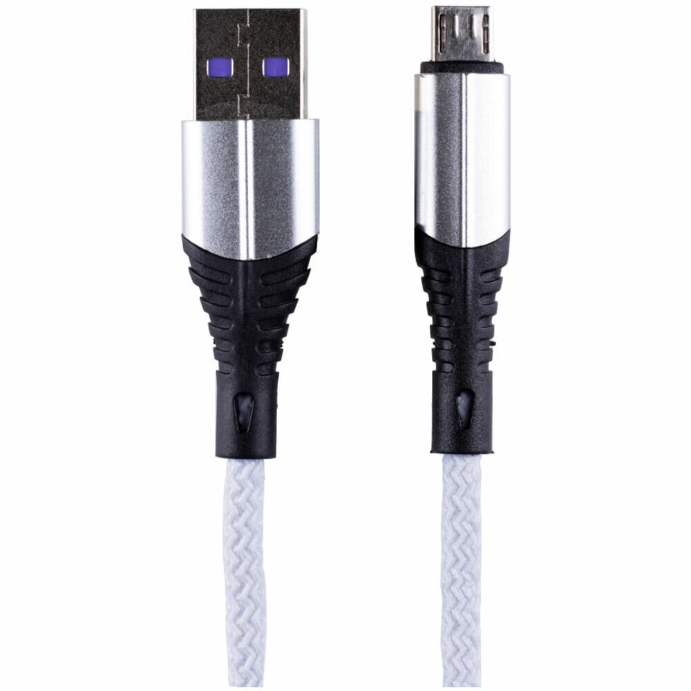 Кабель USB-A - MicroUSB 1m Zibelino ZDNC-MIC-WHT 2.1А белый