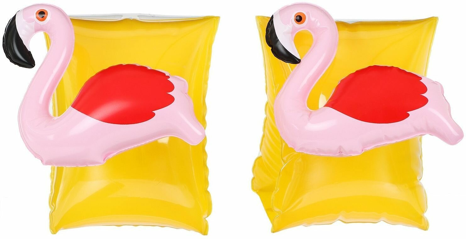Детские надувные нарукавники "Фламинго" для плавания и купания в бассейне и на море, 3-6 лет