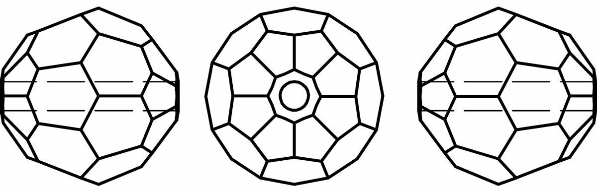 5000-SY03 Бусина стеклянная круглая 6 мм для ручного изготовления украшений в ассортименте цвет св. серый (black diamond 215)