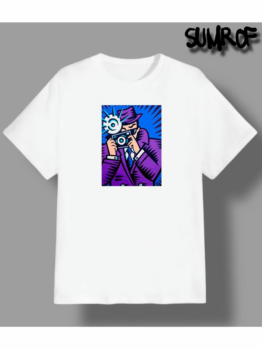 Футболка поп арт фотограф