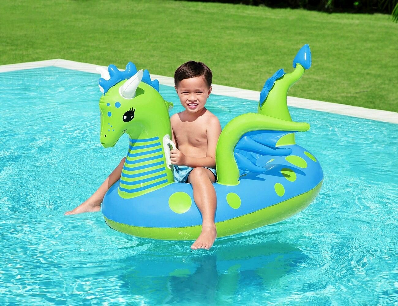 Надувной матрас-плот Дракон, 134х142 см, от 3 лет, BestWay, 41476