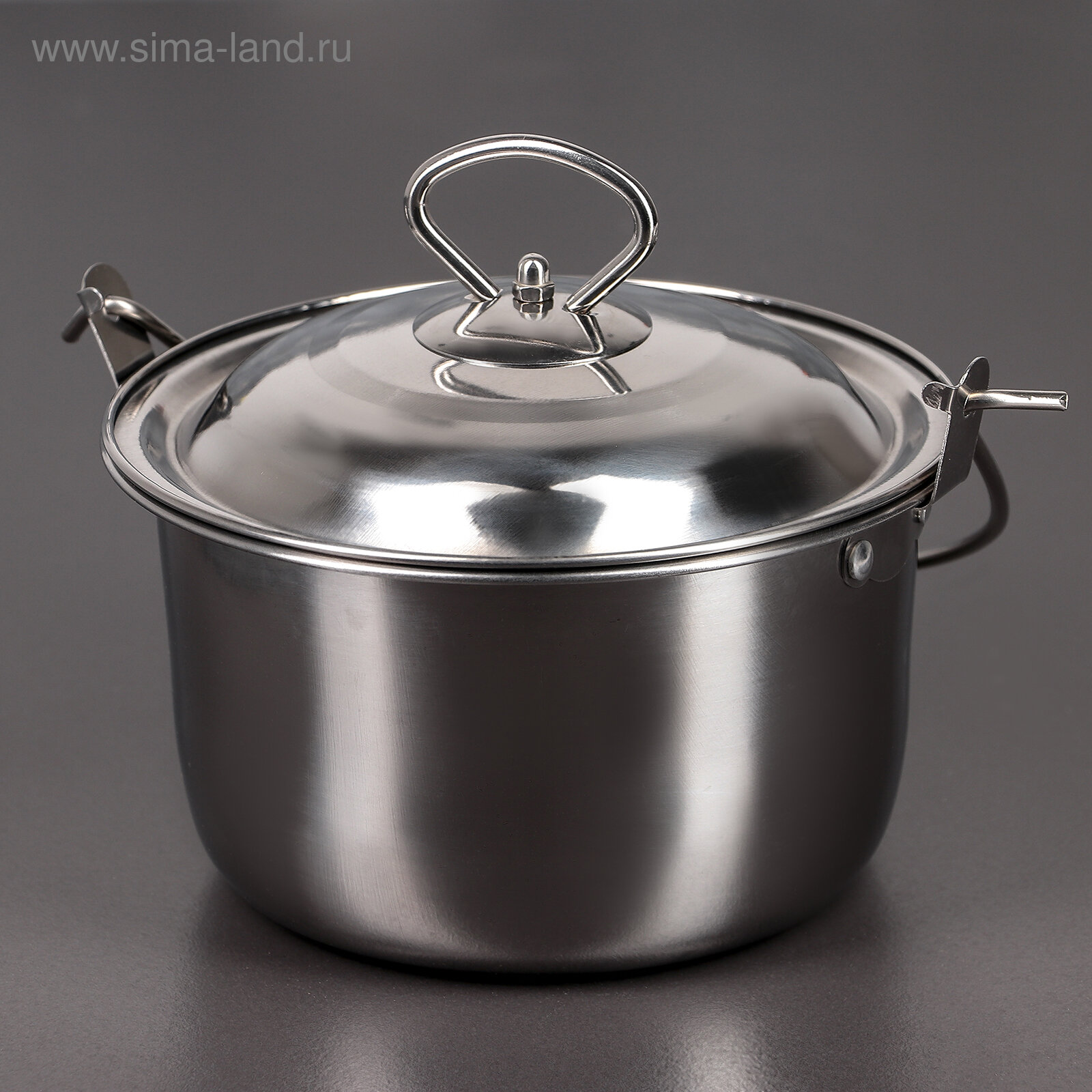 Котелок из нержавеющей стали «Походный», 1,7 л, 18×10 см, цвет серебряный, 3795404