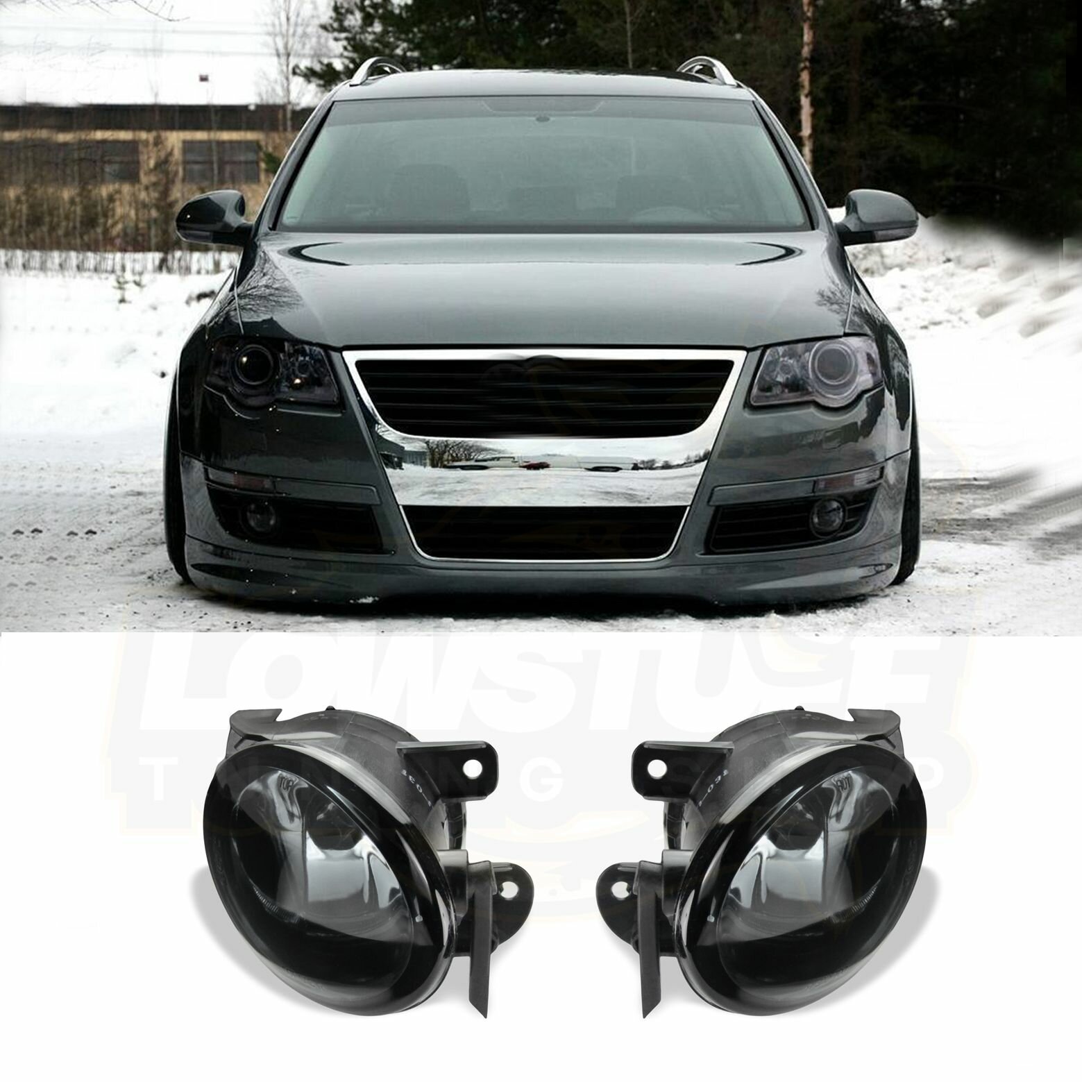 Противотуманные фары VW Passat B6 птф тонированные