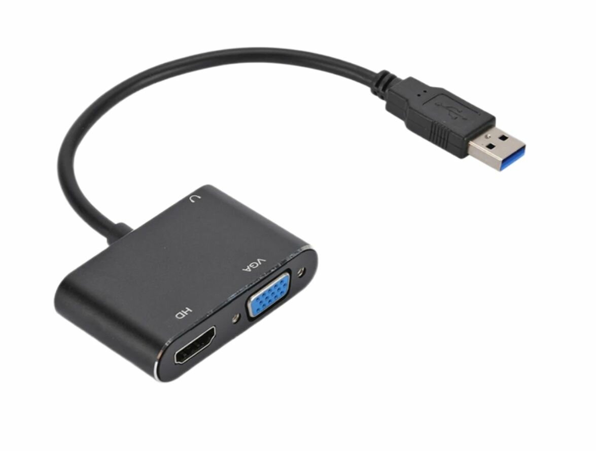 Разветвитель HUB 4в1 USB+ HDMI + VGA + 3.5
