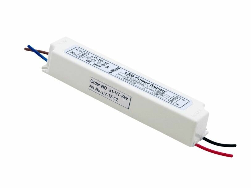SWG Блок питания светодиодной ленты влагозащищенный LV-12-12, 12W, 12V, IP67, гарантия 2 года