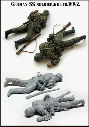 EM-35173 - SS Soldier ( wounded ) фигура для моделирования Evolution miniatures масштаб 1/35