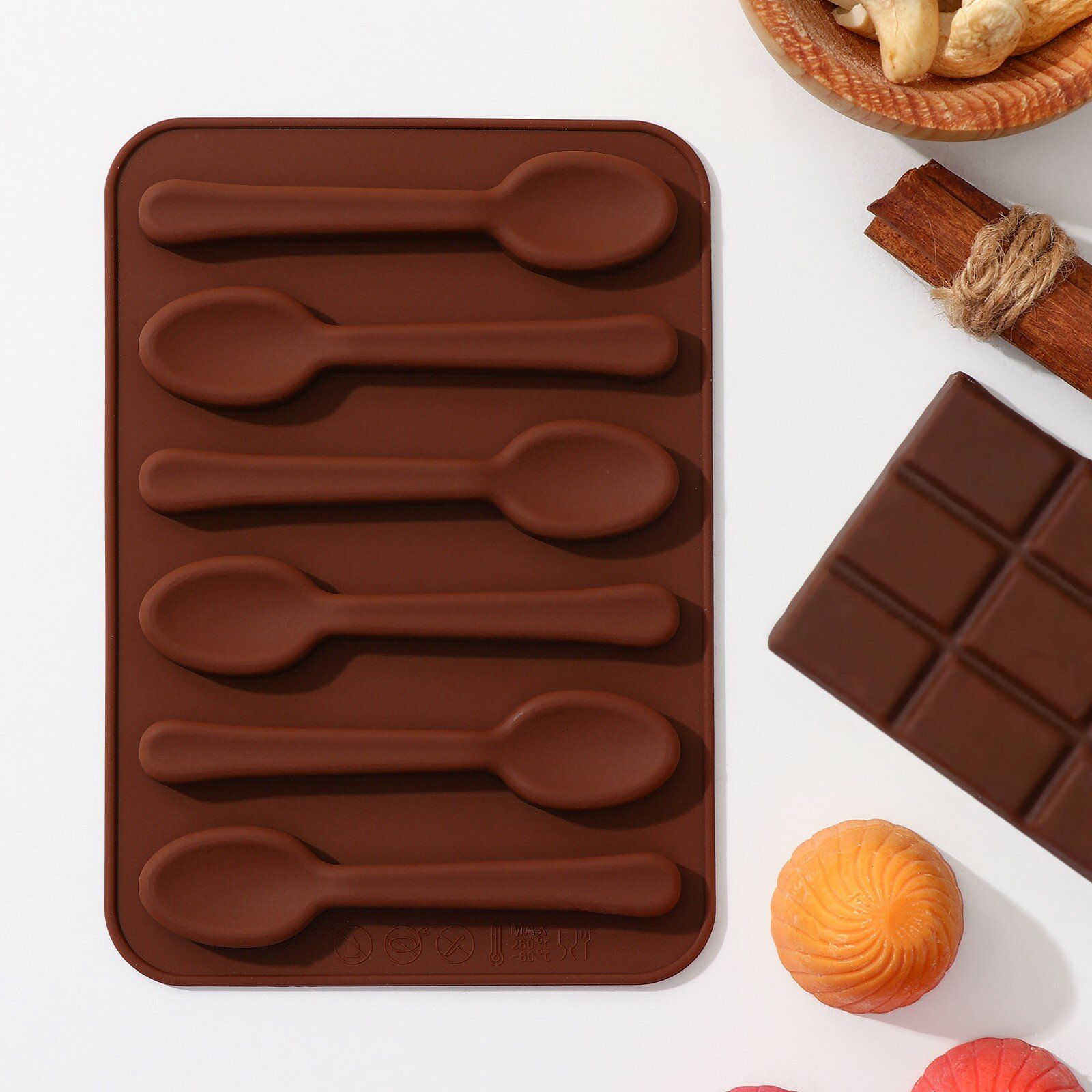 Форма для шоколада Доляна «Ложечки»