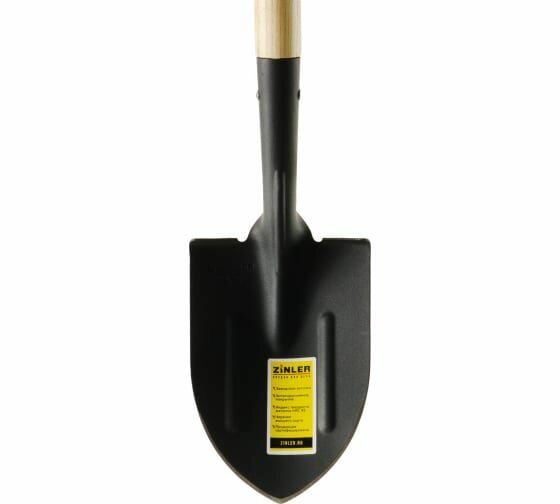Автомобильная лопата с деревянным черенком и ручкой ZINLER Z1.9H5G